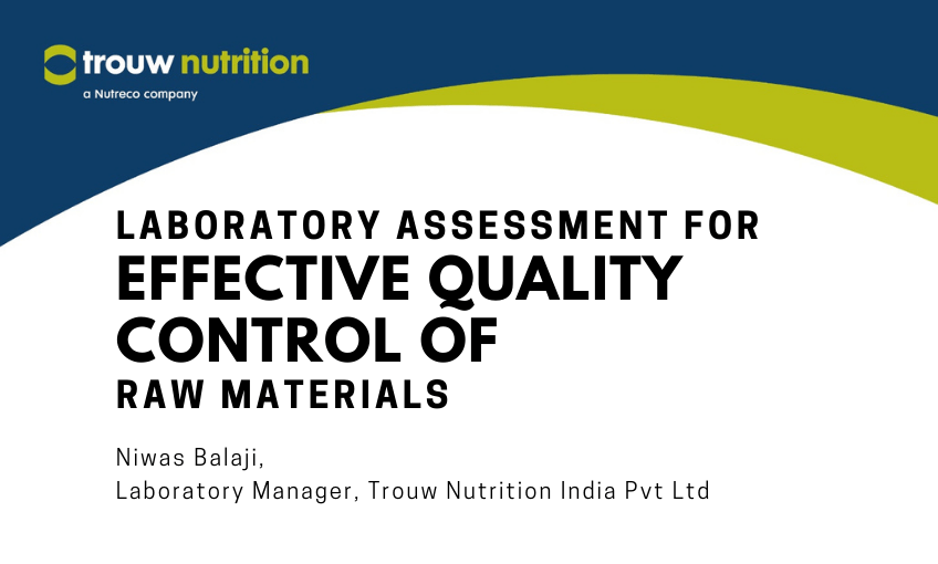 Laboratory Assessment for Effective Quality Control of Raw Materials ...