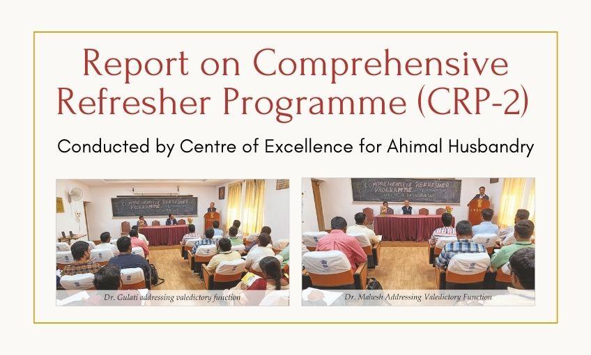 REPORT ON COMPREHENSIVE REFRESHER PROGRAMME (CRP-2) CONDUCTED BY CENTRE ...