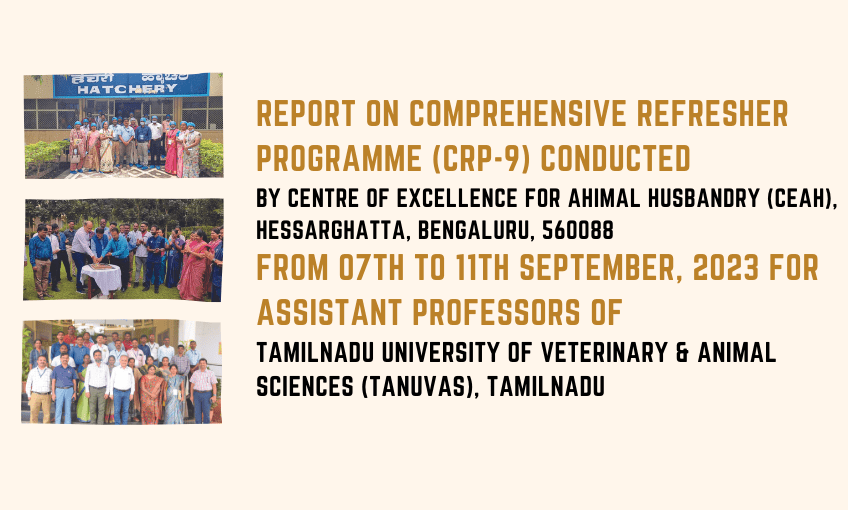 REPORT ON COMPREHENSIVE REFRESHER PROGRAMME (CRP-9) CONDUCTED BY CENTRE ...