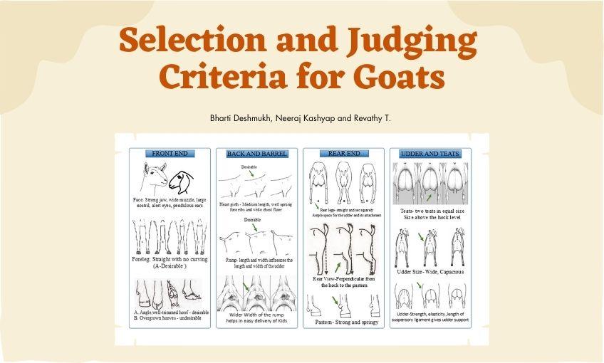 Selection and Judging Criteria for Goats - SR Publications