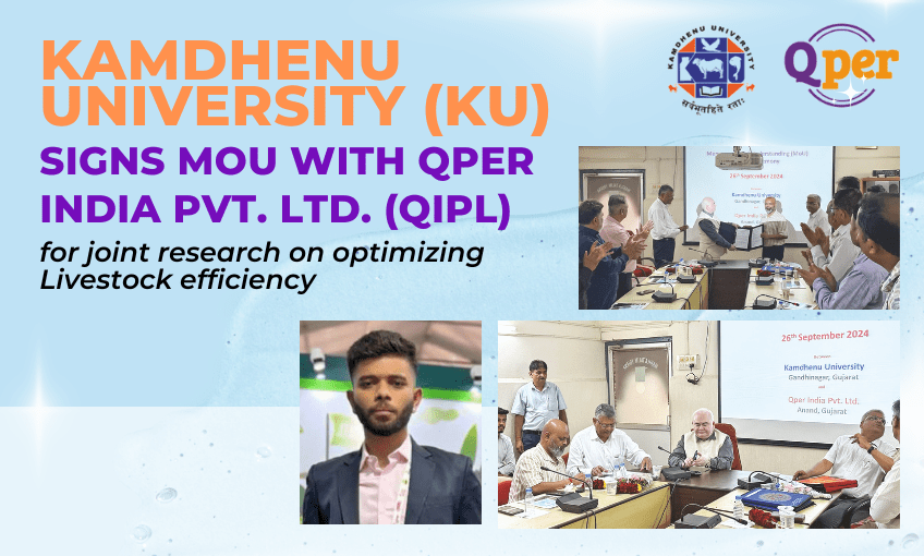 Kamdhenu University (KU) signs MoU with Qper India Pvt Ltd (QIPL) for ...