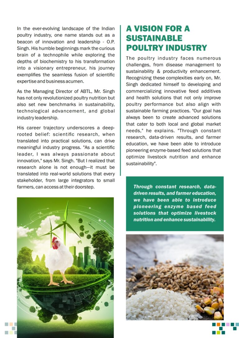 O.P. Singh Pioneering innovation in The Indian Poultry Industry - SR Publications