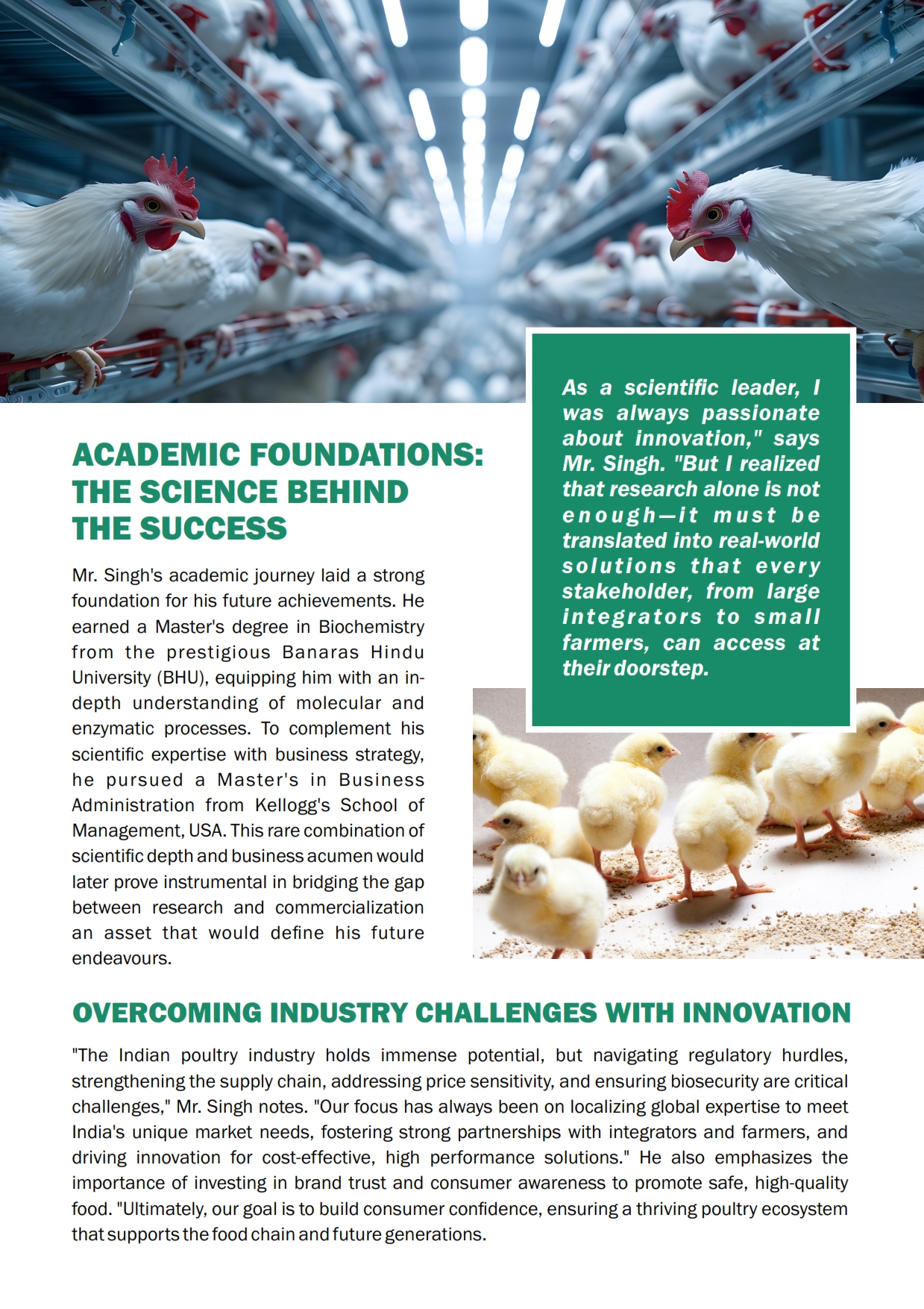 O.P. Singh Pioneering innovation in The Indian Poultry Industry - SR ...