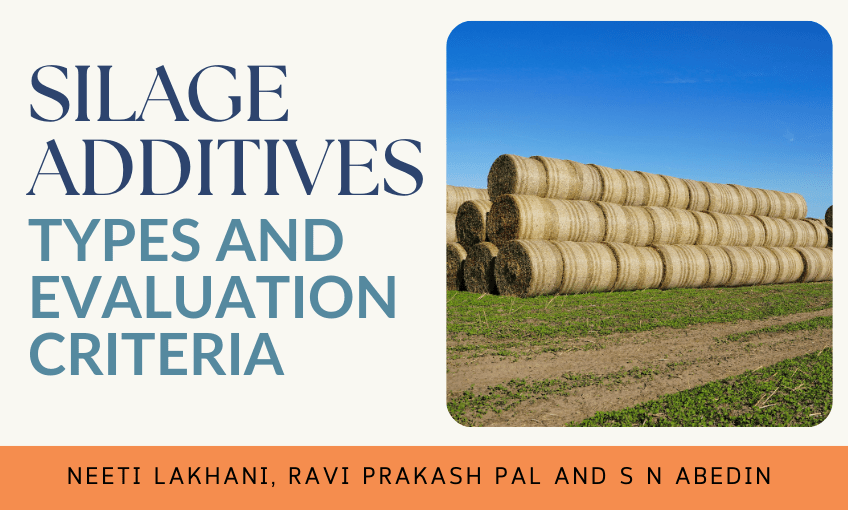 SILAGE ADDITIVES: TYPES AND EVALUATION CRITERIA - SR Publications